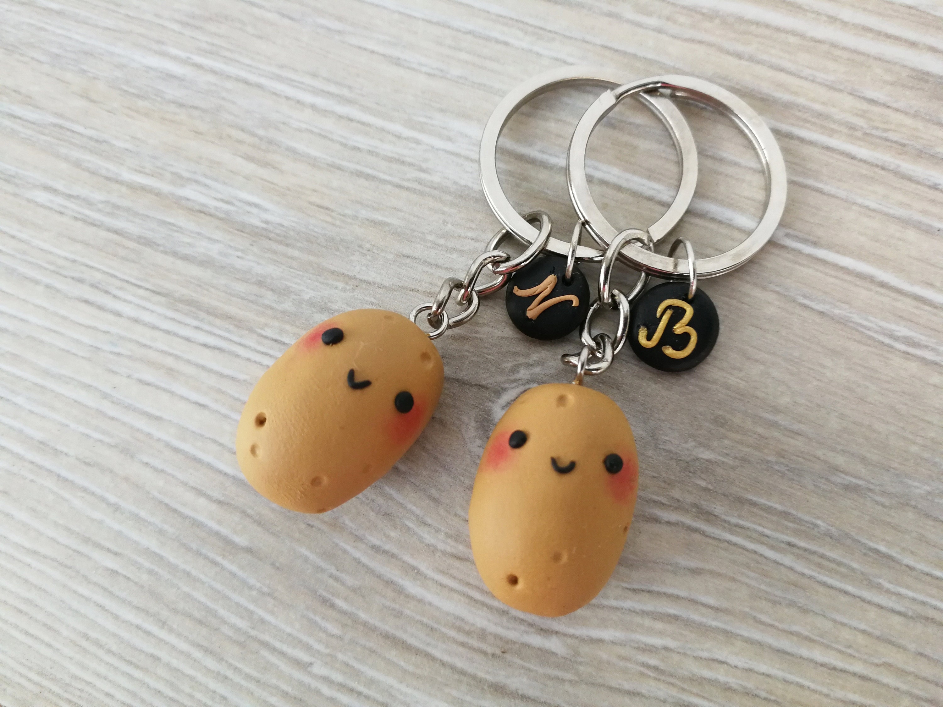 Potato Key Chains Personalized Keychain Kawaii Food Keychain - Etsy