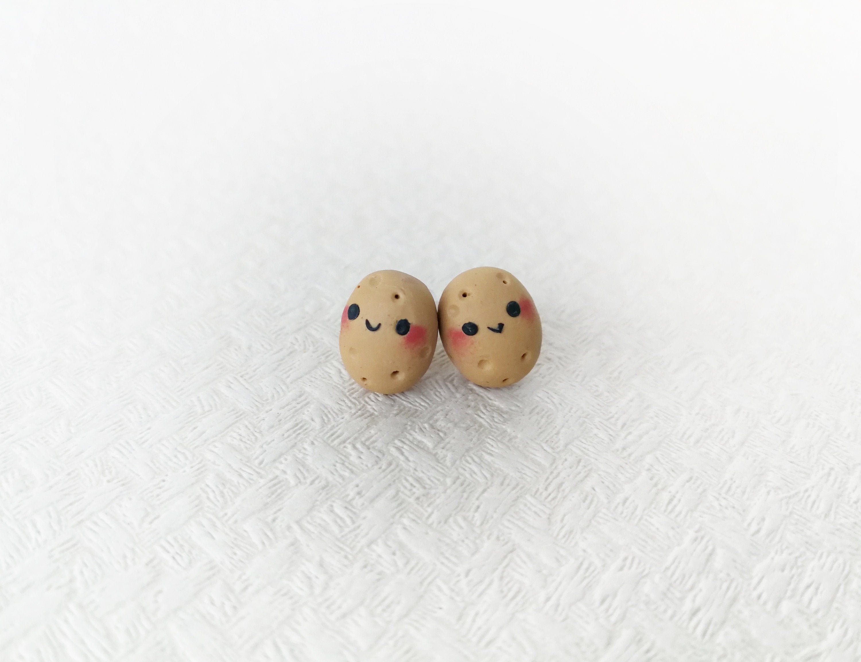 Potato Earrings Secret Santa Gift Kawaii Potato Studs Vegan Earrings ...