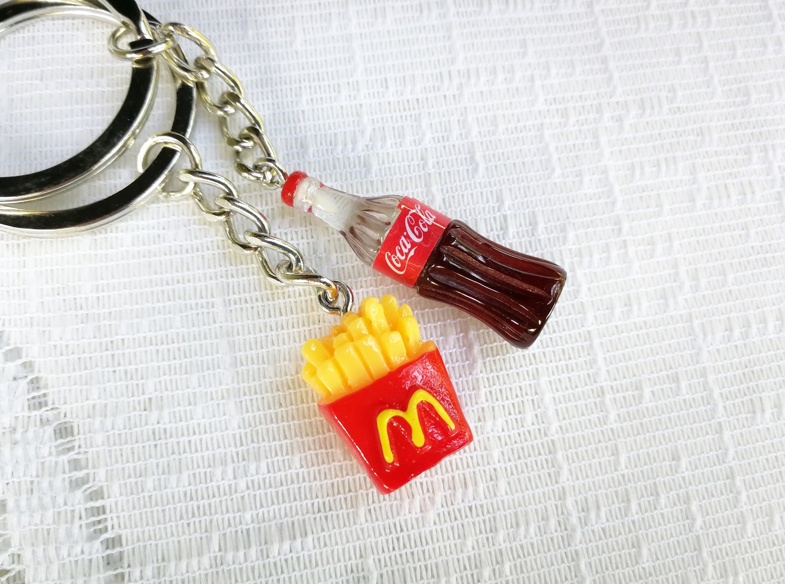Best Friend Keychain Mcdonald's French Fries and Coca Cola Key Chain ...