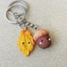 Autumn Keychain Kawaii Acorn Cute Leaf Fall Key Chain - Etsy
