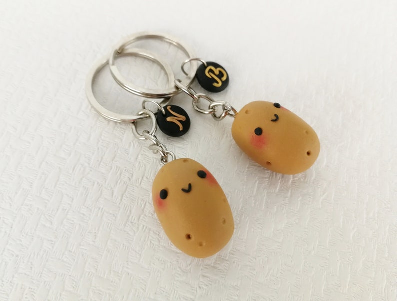Potato Key Chains Personalized Keychain Kawaii Food Keychain - Etsy
