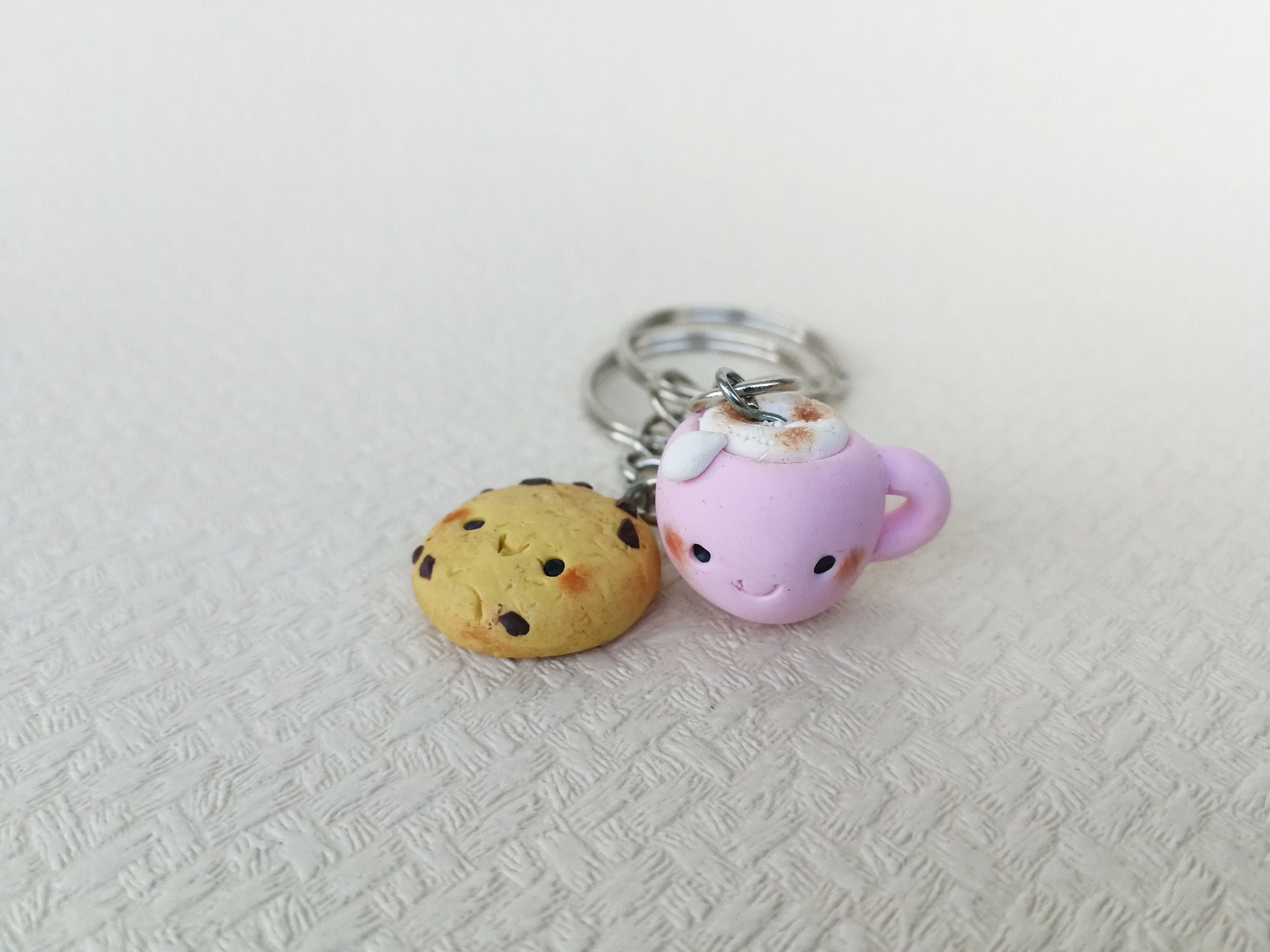 Kawaii Mini Food keychains Best Friend gifts Set of two | Etsy