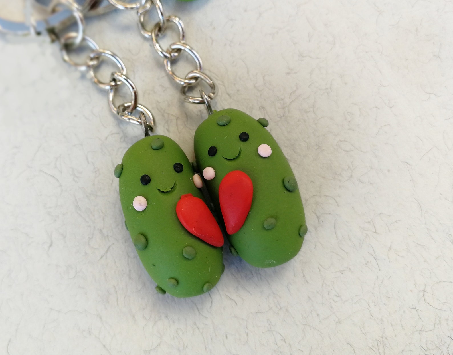 Pickles Keychain Valentines Gift for Couple Cute Pickles Gift - Etsy