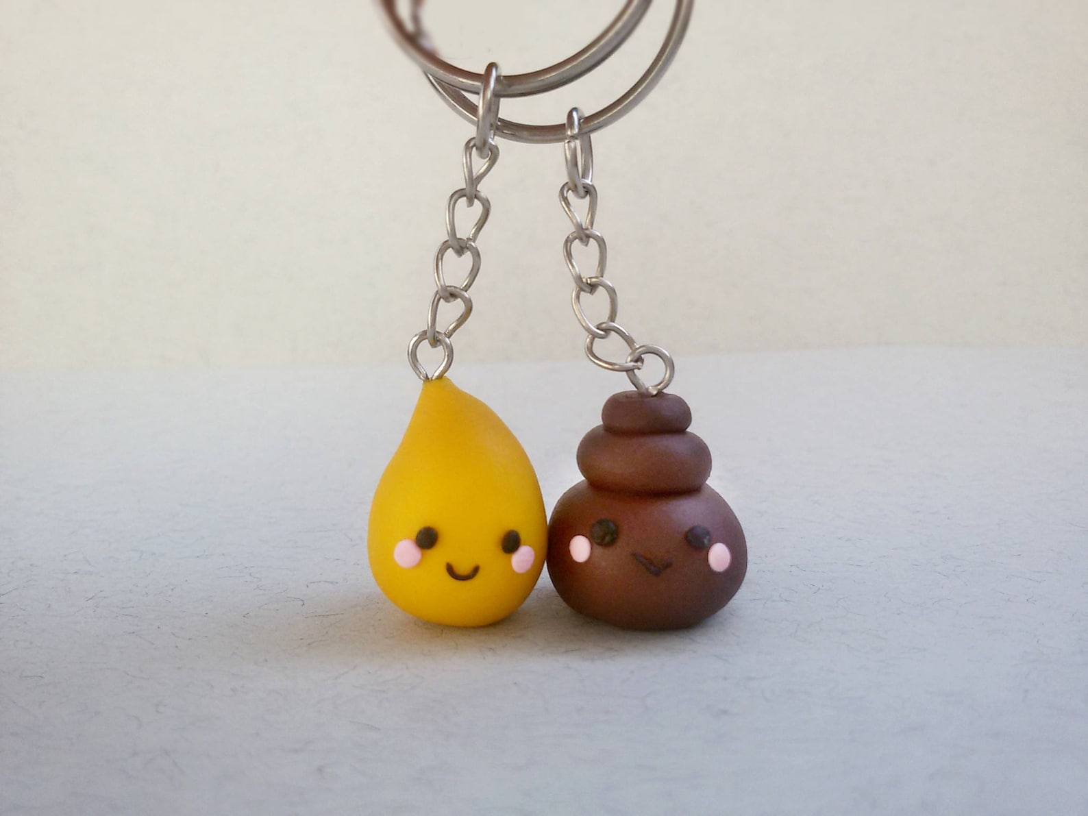 Poop and Pee Keychain BFF Gift Best Friend Keychains Kawaii | Etsy
