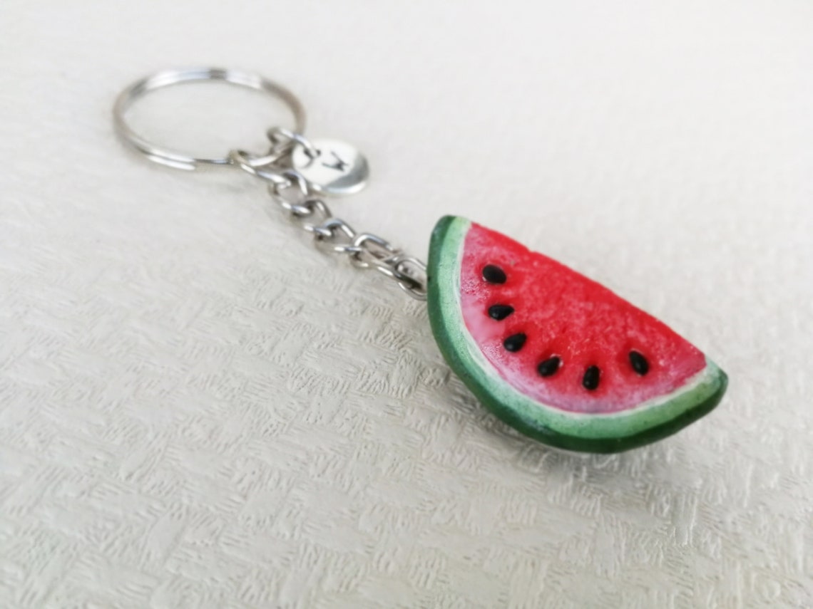 Watermelon necklace Personalized Food necklace Watermelon | Etsy