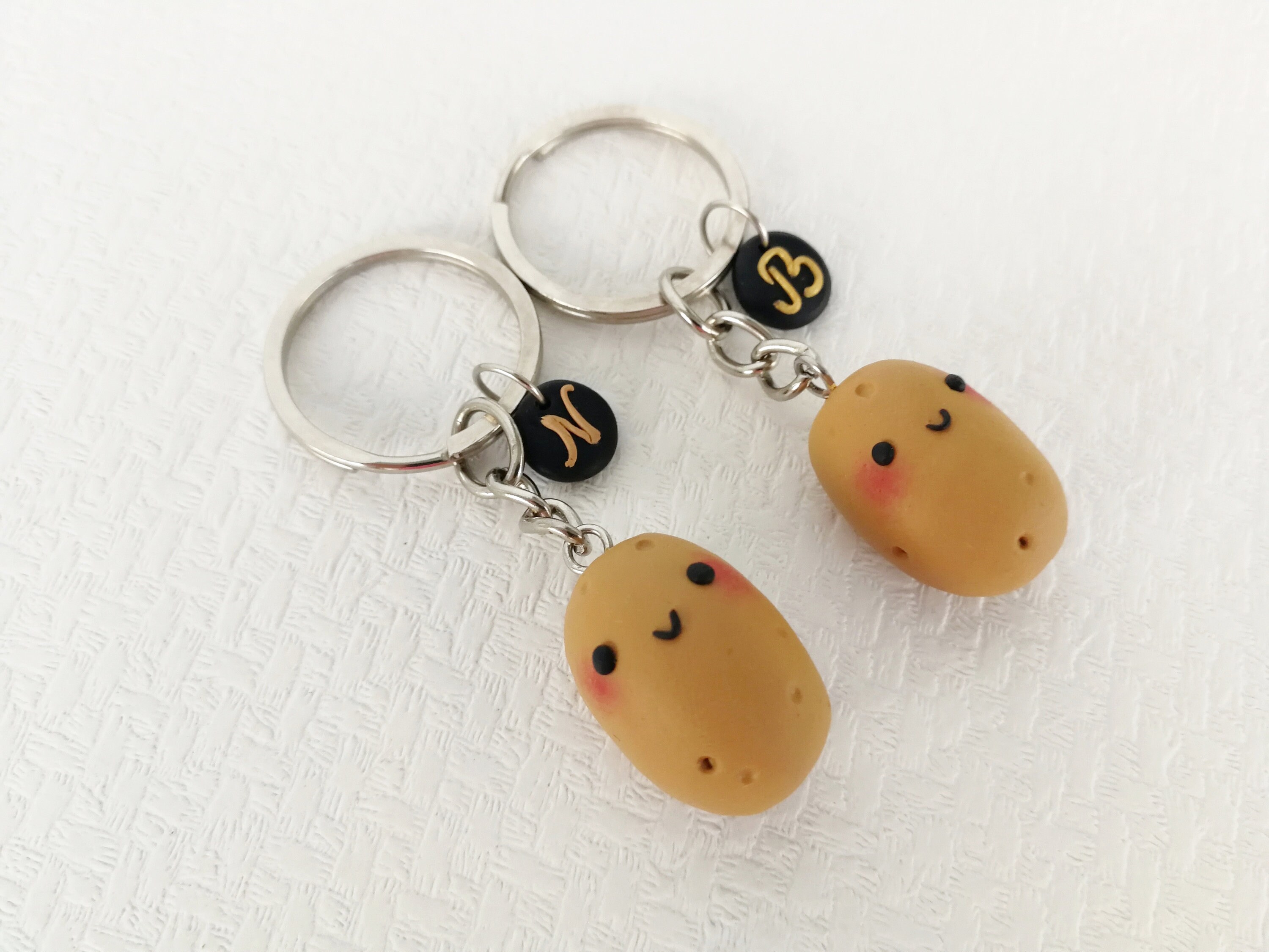 Potato Key Chains Personalized Keychain Kawaii Food Keychain - Etsy