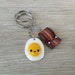 Bacon and Egg Keychain Best Friend Gift BFF Keychains Kawaii Food ...