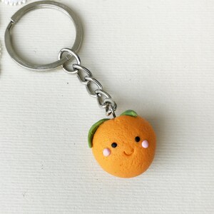 Orange Lemon Keychain Kawaii Fruit Gift for Best Friend BFF Key Chain ...