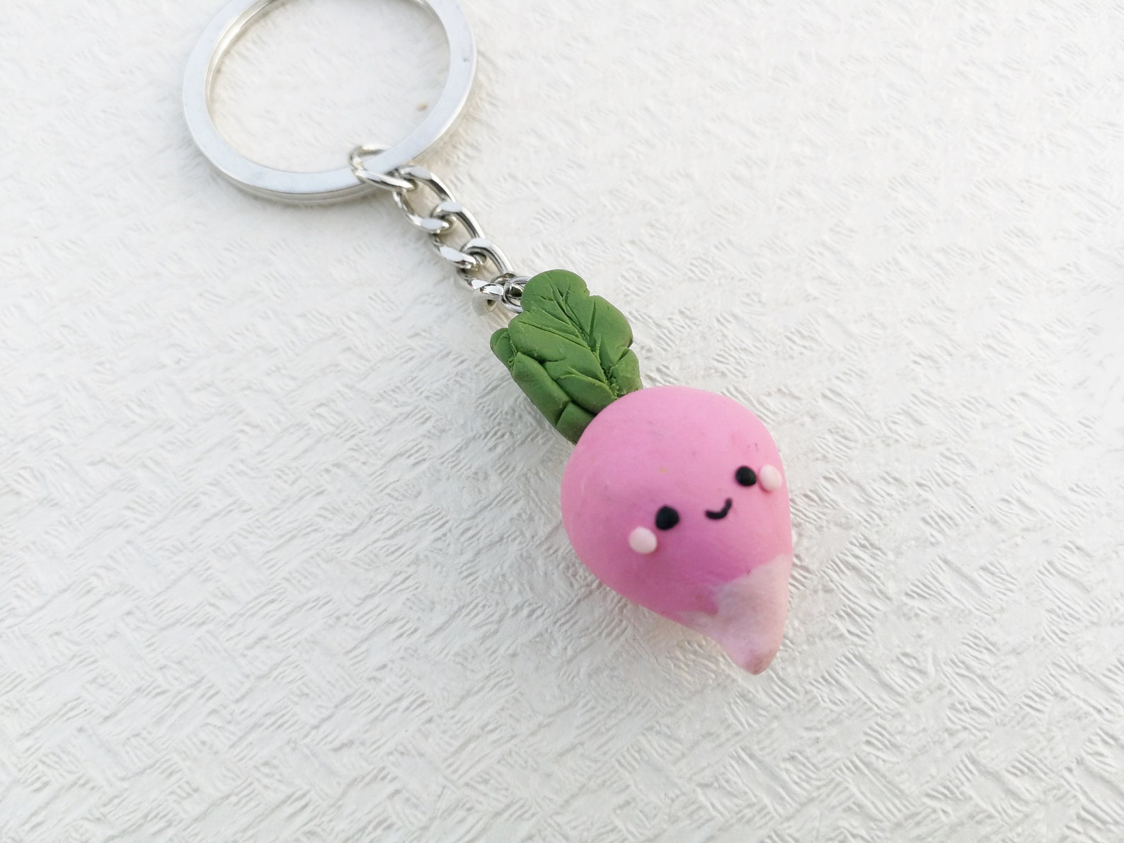 Kawaii Vegetable Keychain Radish Tomato Cucumber Onion Broccoli Eggplant BFF Vegetarian Gift ...