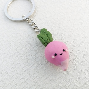 Kawaii Vegetable Keychain Radish Tomato Cucumber Onion Broccoli ...