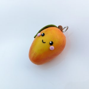 Strawberry Mango Keychain Set of Two Fruit Keychains Personalized ...