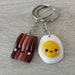 Bacon and Egg Keychain Best Friend Gift BFF Keychains Kawaii Food ...