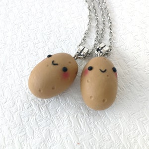 Potato Necklace Best Friend Gifts Kawaii Potato Jewelry BFF Necklace ...