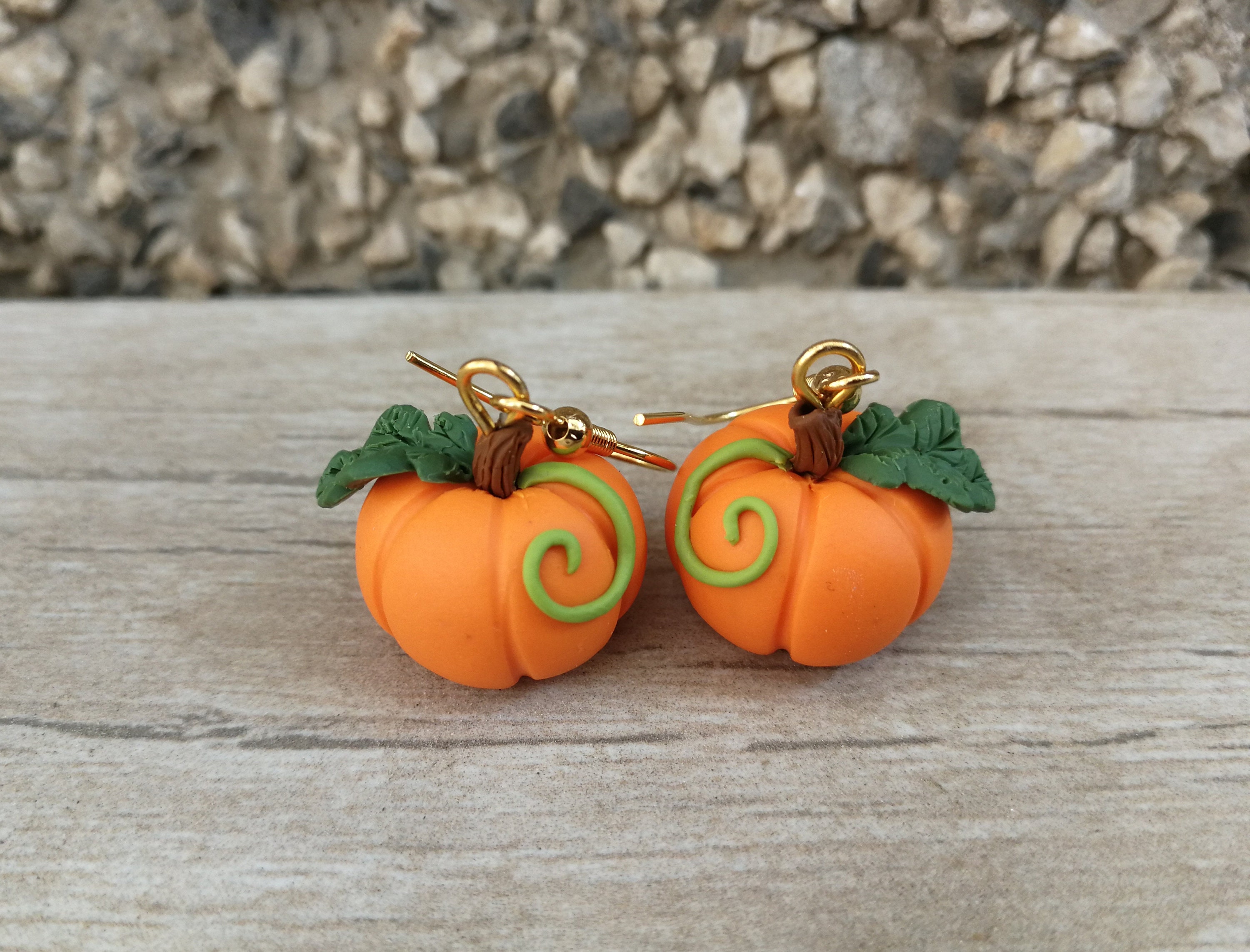 Halloween Pumpkin Earrings Thanksgiving Jewelry Cute Fall - Etsy