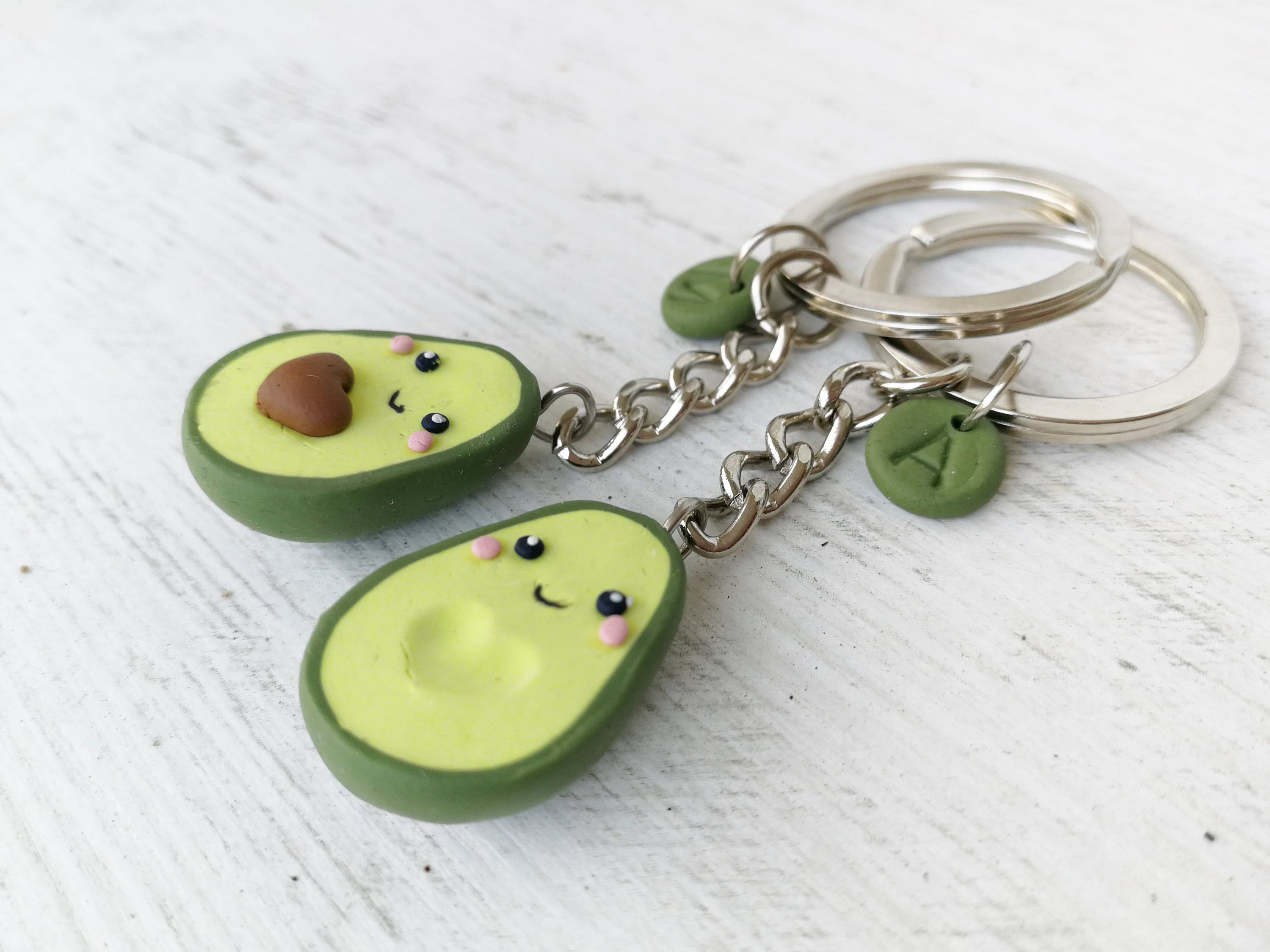 Avocado Keychain Best Friend Gift Personalized BFF Key Chains - Etsy