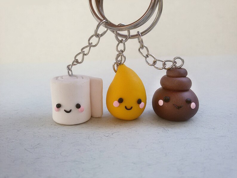 BFF for 3 Friends Poop and Pee Toilet Paper BFF Necklace Friendship ...