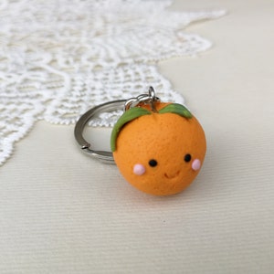 Orange Lemon Keychain Kawaii Fruit Gift for Best Friend BFF Key Chain ...