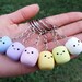 Kawaii Marshmallow Keychain Multicolor - Etsy