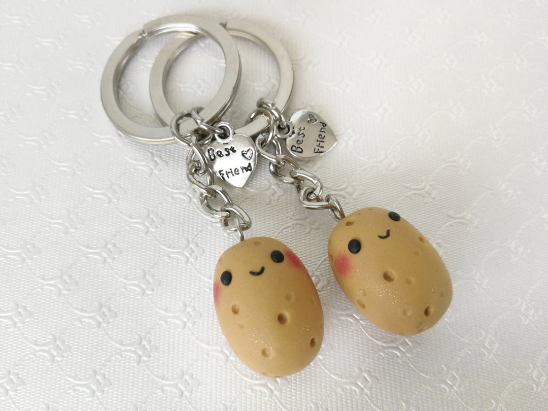 Best Spuddies Keychains BFF Gift for Friend Potato Keychain Best Friend ...