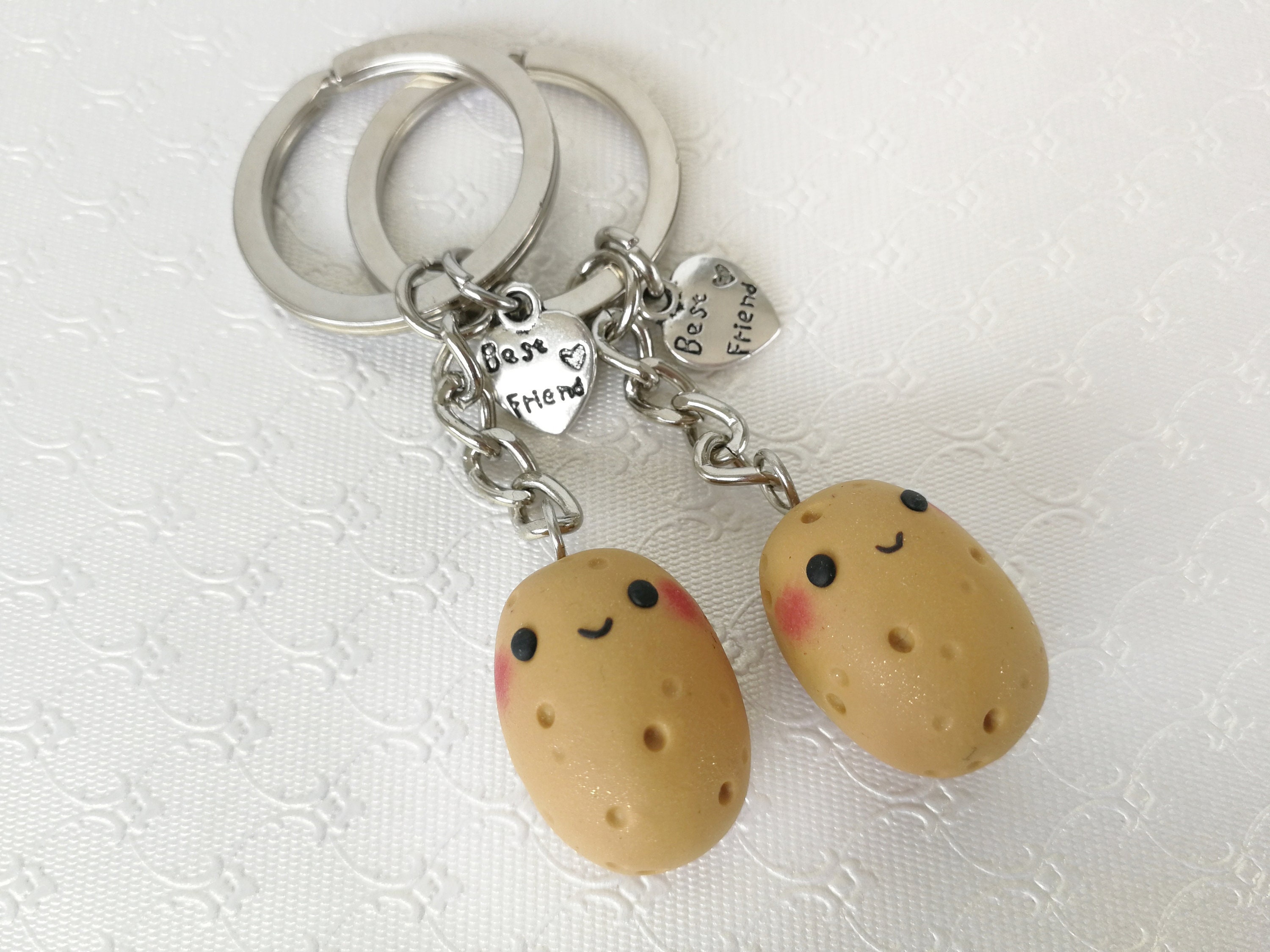 Best Spuddies Keychains BFF Gift for Friend Potato Keychain Best Friend ...