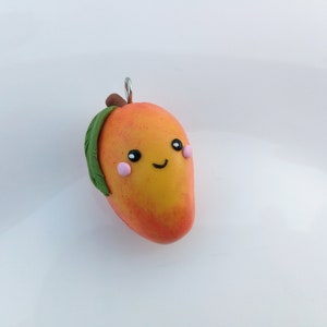 Strawberry Mango Keychain Set of Two Fruit Keychains Personalized ...