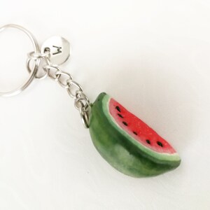 Watermelon Necklace Personalized Food Necklace Watermelon Keychain With ...