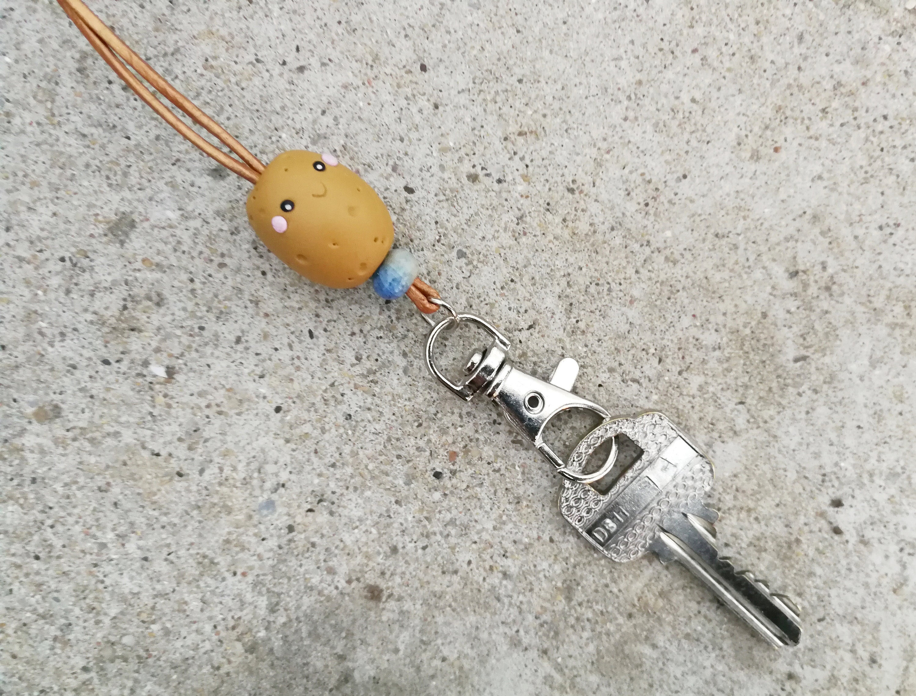 Kawaii Lanyard With Id Holder Funny Gift Potato Lanyard for Id - Etsy