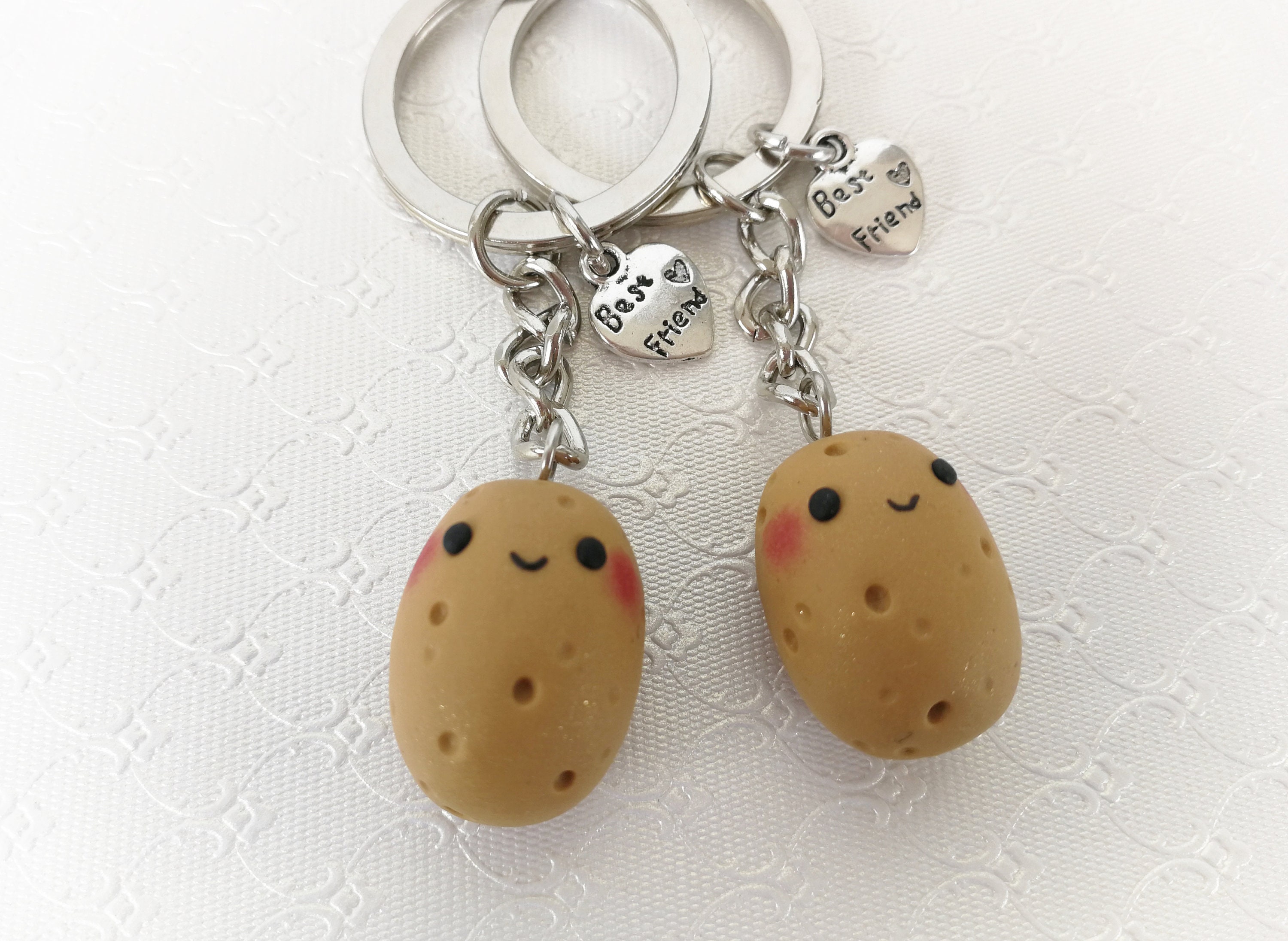 Best Spuddies Keychains BFF Gift for Friend Potato Keychain Best Friend ...