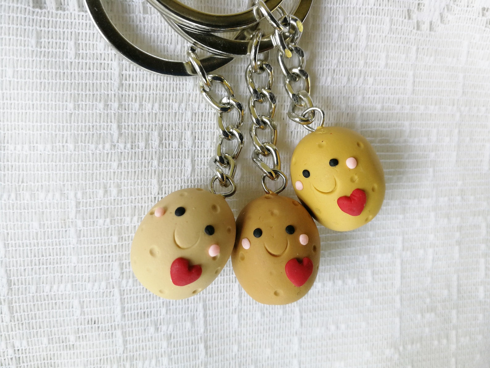 Potato Keychain Valentines Gift Kawaii Best Friend Gift Personalized ...