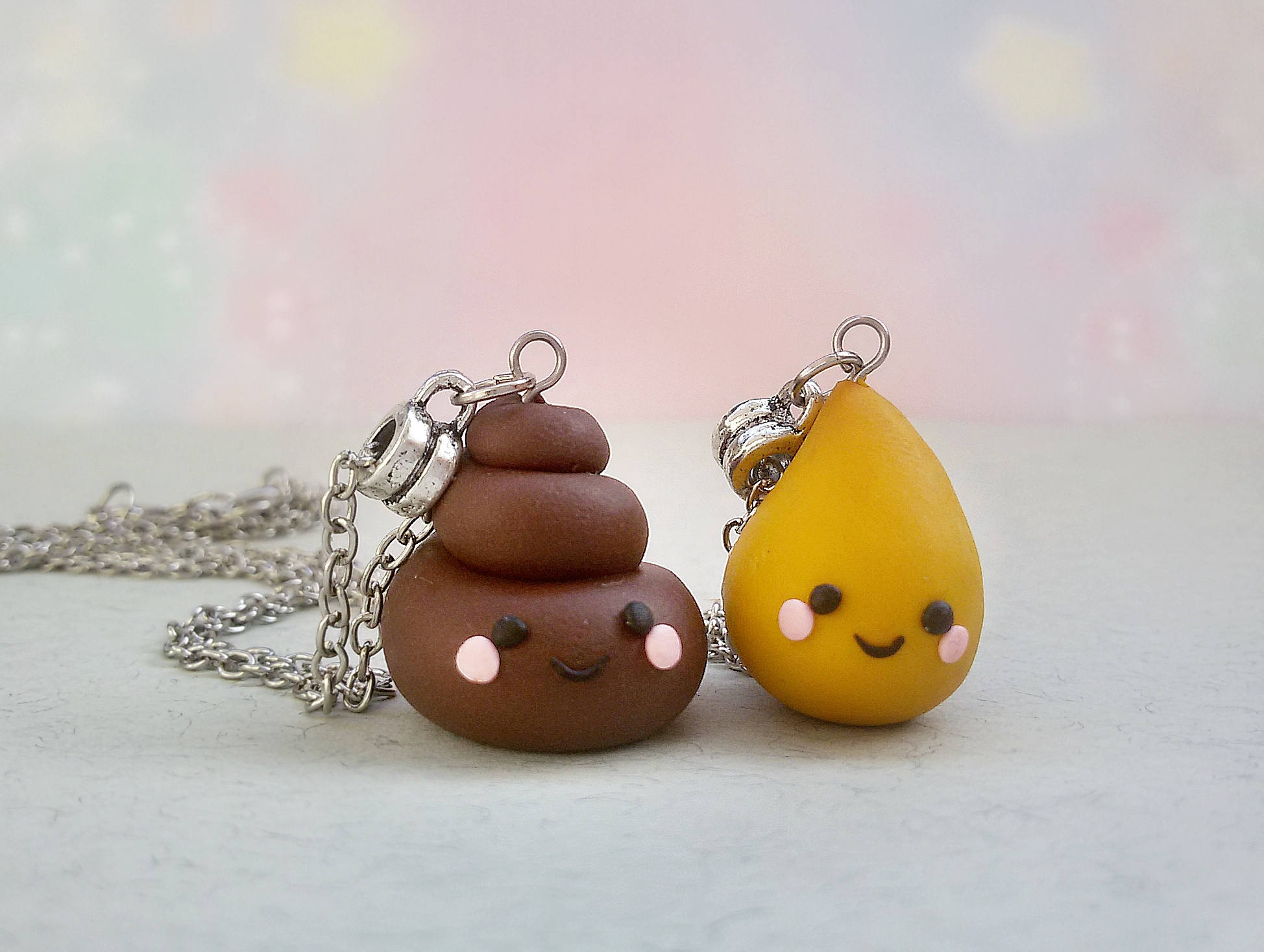 Poop and Pee Keychain BFF Gift Best Friend Keychains Kawaii | Etsy