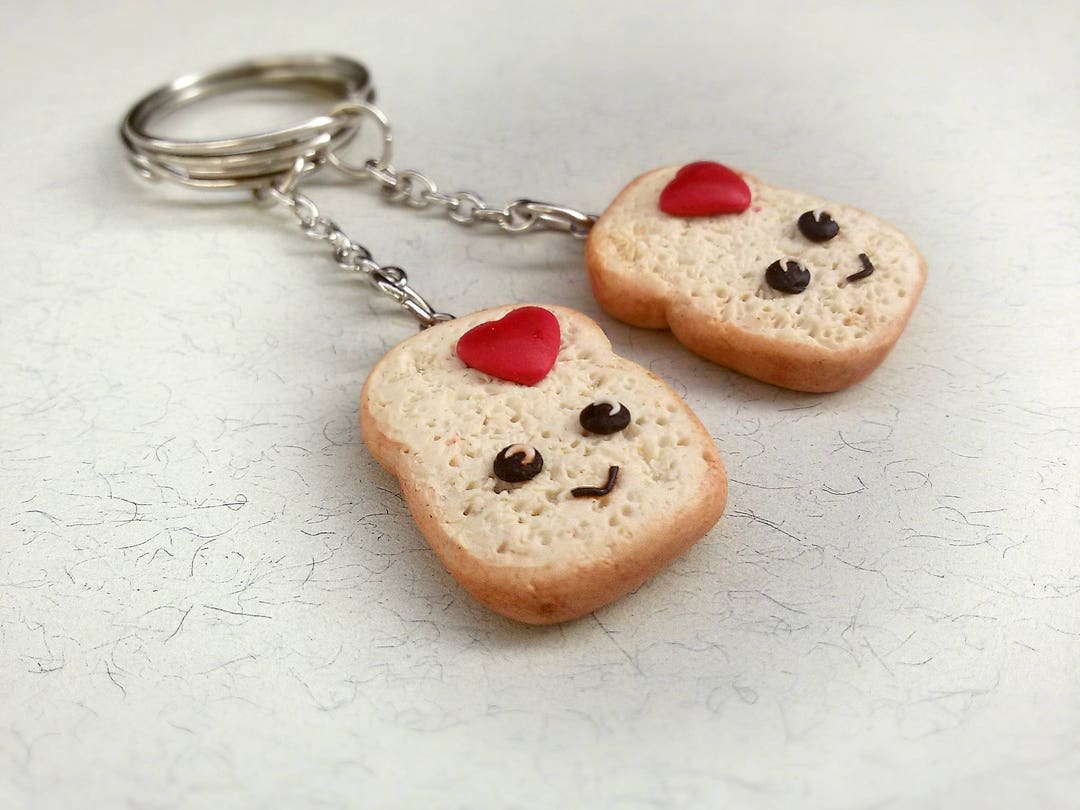 Friendship Keychain Kawaii BFF Gift Best Friend Keychain Mini Food for ...