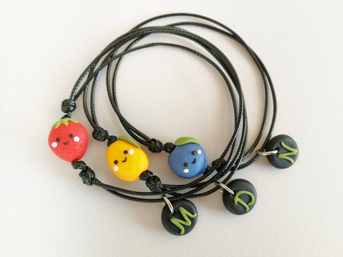 Kawaii Fruit Bracelets Blueberry Strawberry Mango Mini Food Jewelry - Etsy