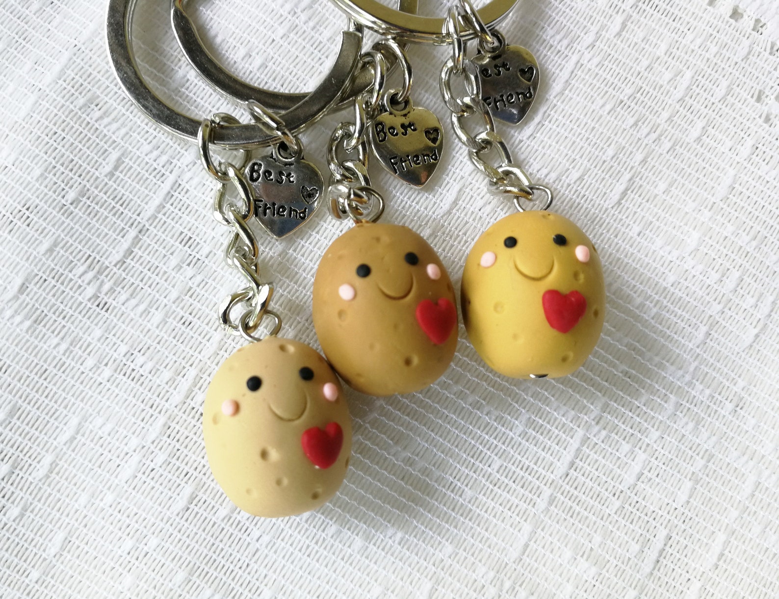 Potato Keychain Valentines Gift Kawaii Best Friend Gift Personalized ...