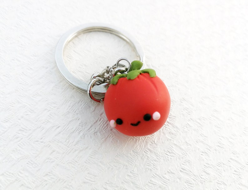 Kawaii Vegetable Keychain Radish Tomato Cucumber Onion Broccoli ...