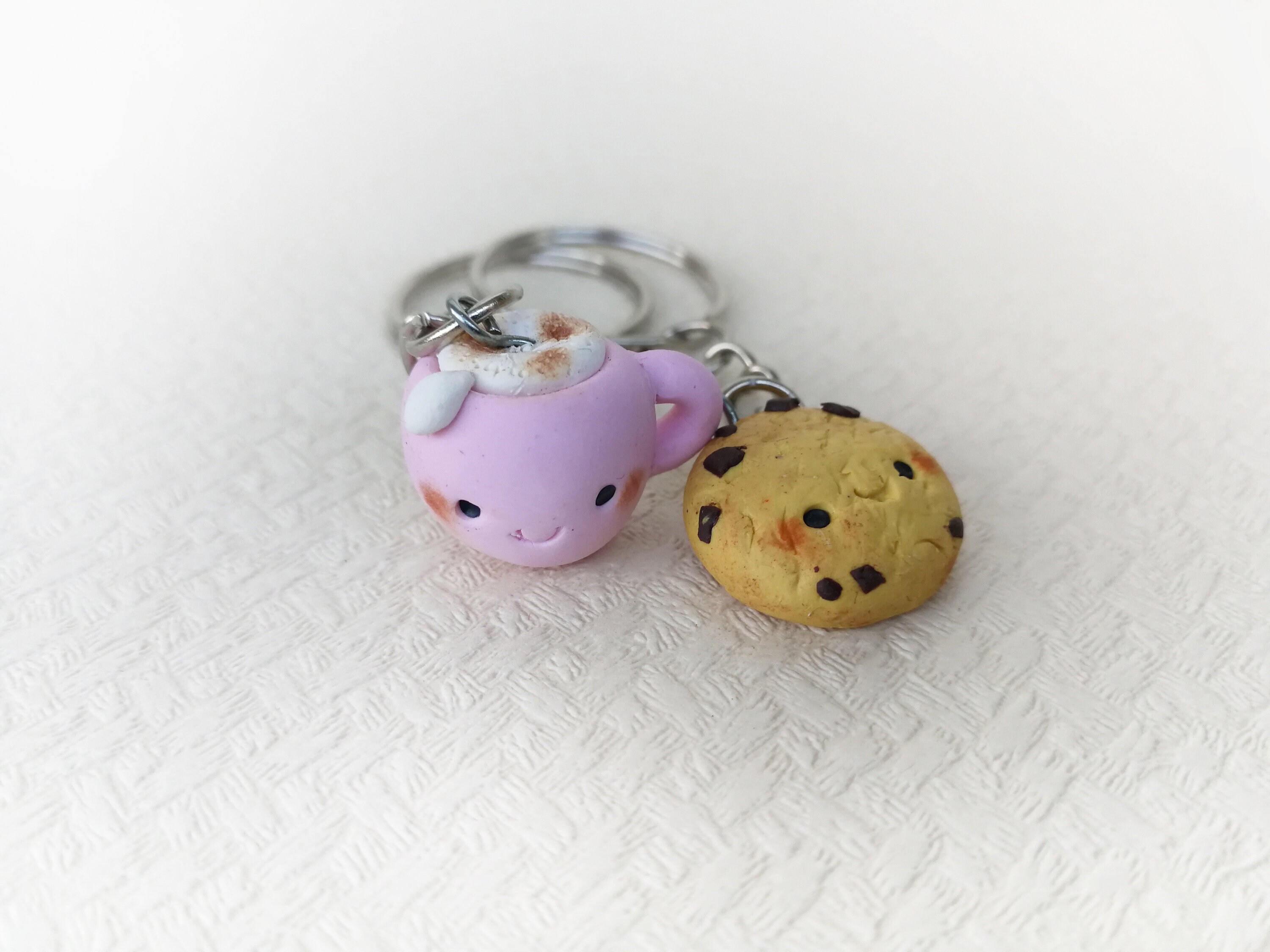 Kawaii Mini Food keychains Best Friend gifts Set of two | Etsy