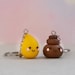 Poop and Pee Keychain BFF Gift Best Friend Keychains Kawaii Poop and ...