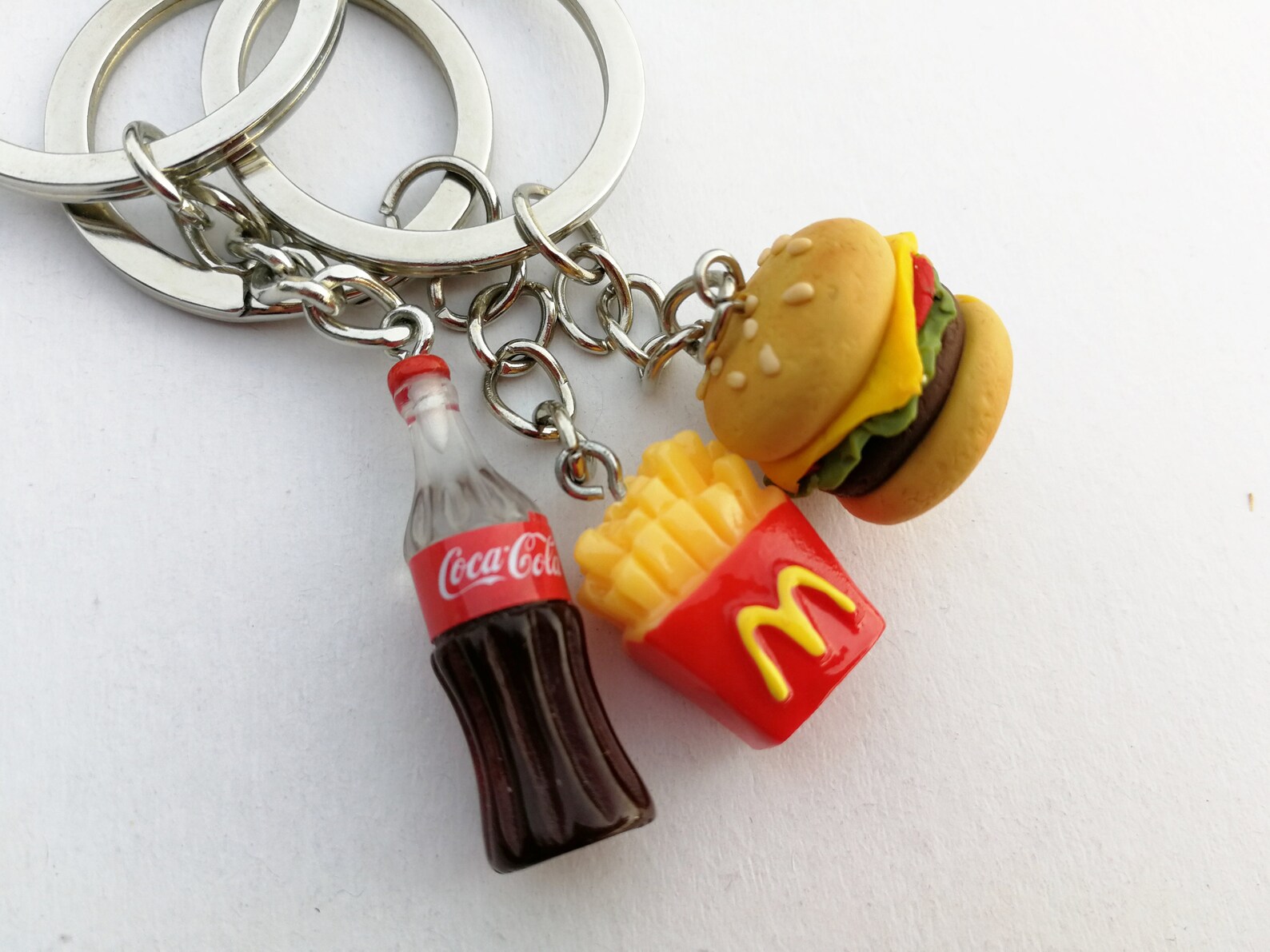 BFF Keychains Mcdonald's Hamburger French Fries and Cola - Etsy