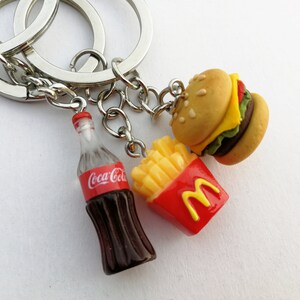 BFF Keychains Mcdonald's Hamburger French Fries and Cola Best Friend ...