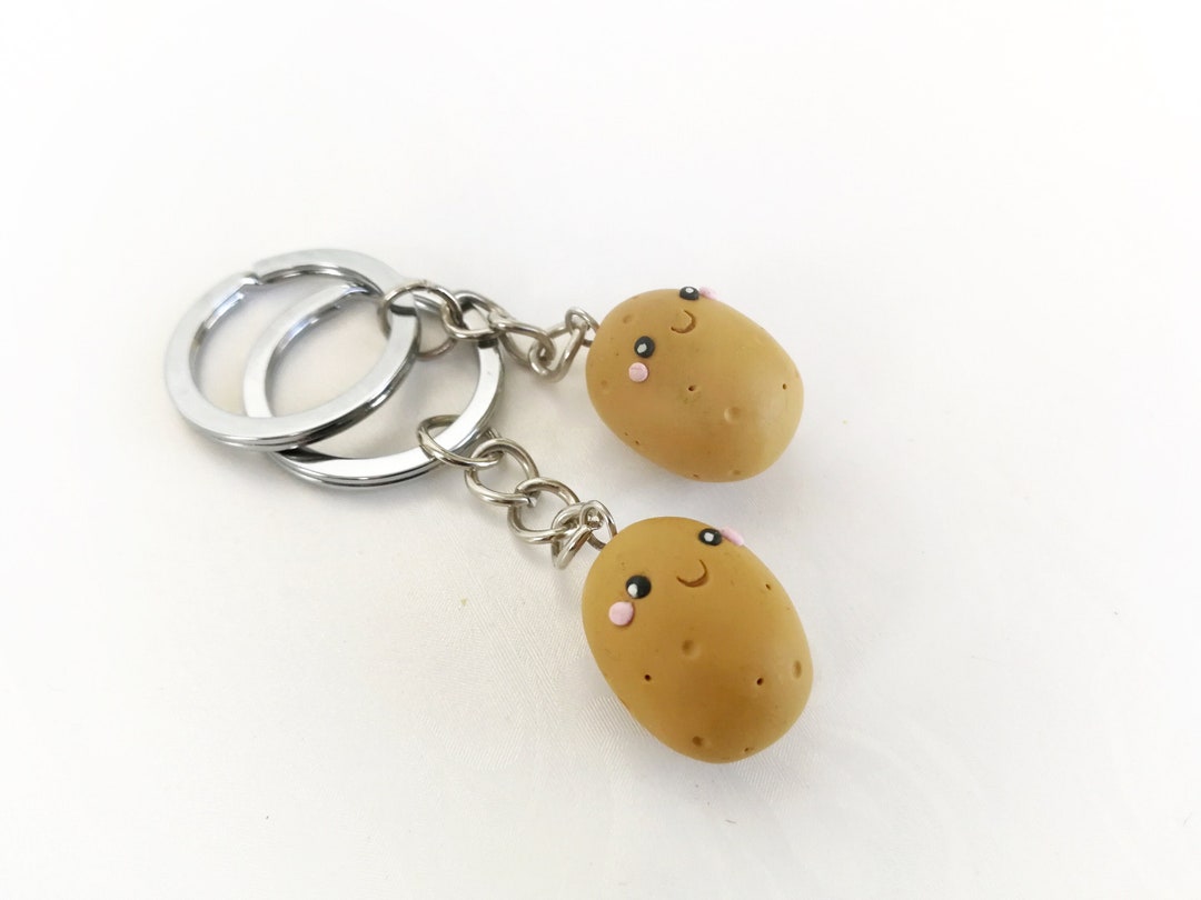Best Friend Gift Potato Keychain Secret Santa Gift Funny Gift for Him ...