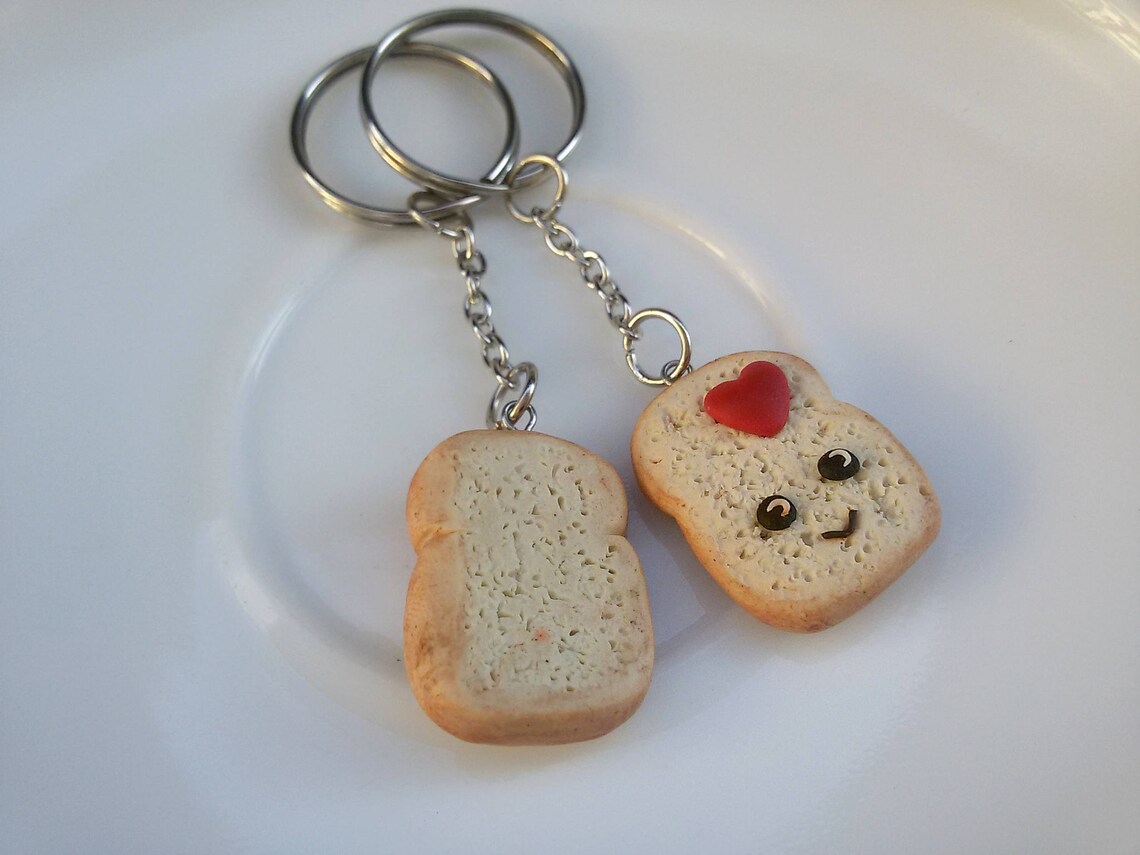 Friendship Keychain Kawaii BFF Gift Best Friend Keychain Mini - Etsy