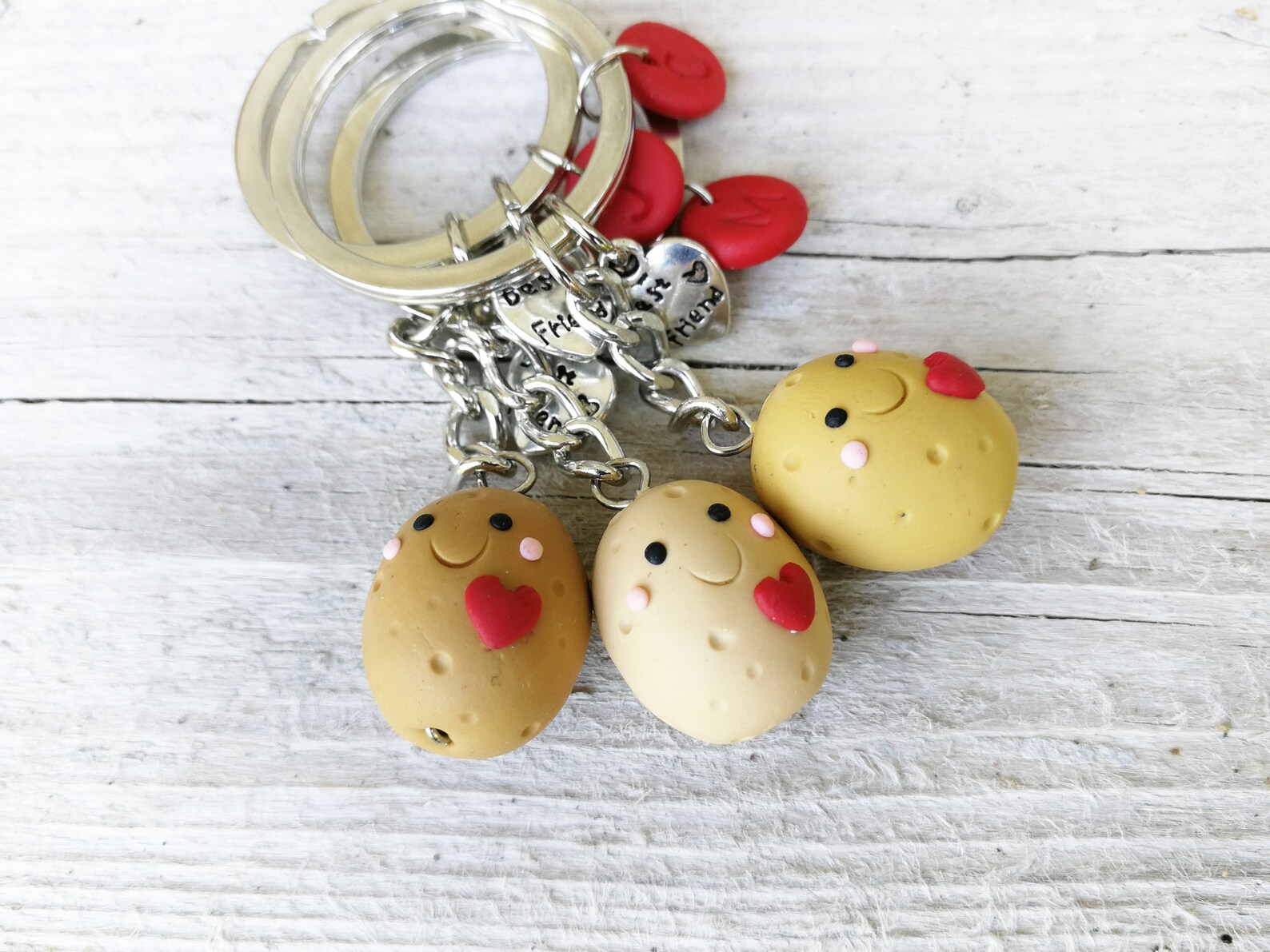 Potato Keychain Valentines Gift Kawaii Best Friend Gift Personalized ...