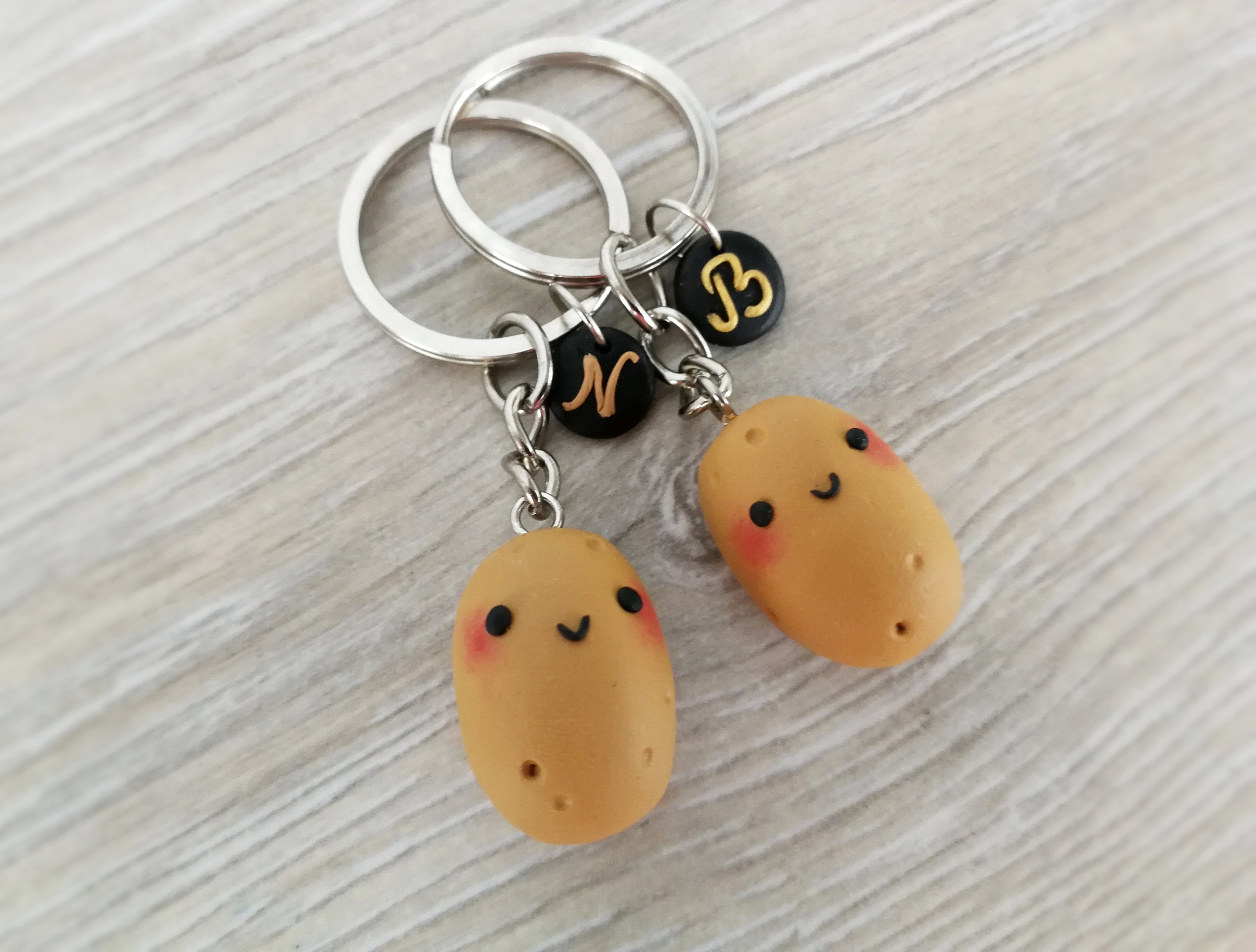 Potato Key Chains Personalized Keychain Kawaii Food Keychain - Etsy