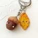Autumn Keychain Kawaii Acorn Cute Leaf Fall Key Chain - Etsy