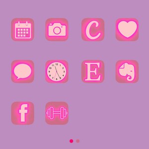 46 Light Pink Neon Ios 14 App Icons | Highlight Icons | JPEG Icons ...