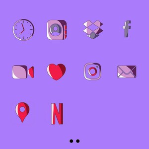 100 Totally Spies Pink Ios App Icons | JPEG Icons | Screen Icons - Etsy