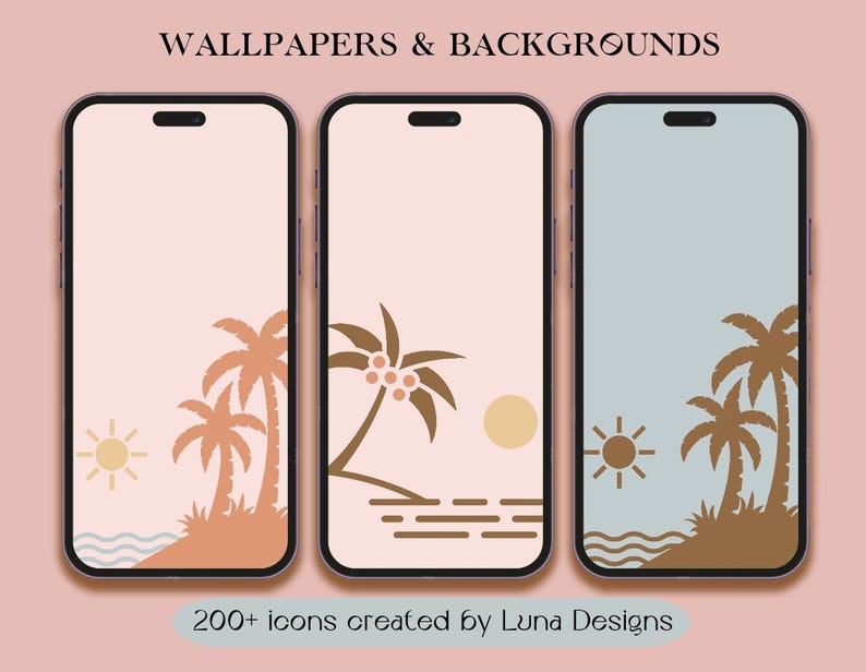 200 + Beachy Theme App Icons | JPEG Icons | Screen Icons | Summer App ...