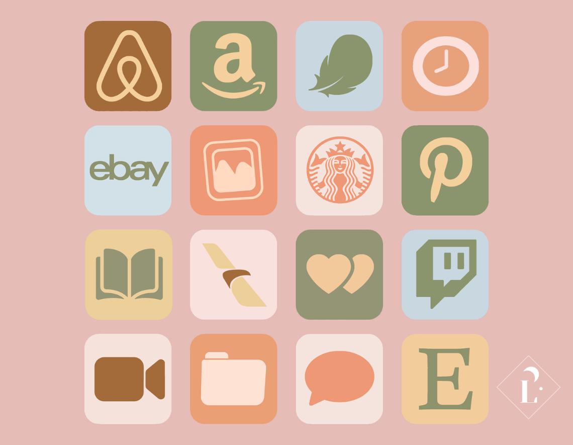 200 + Beachy Theme App Icons | JPEG Icons | Screen Icons | Summer App ...