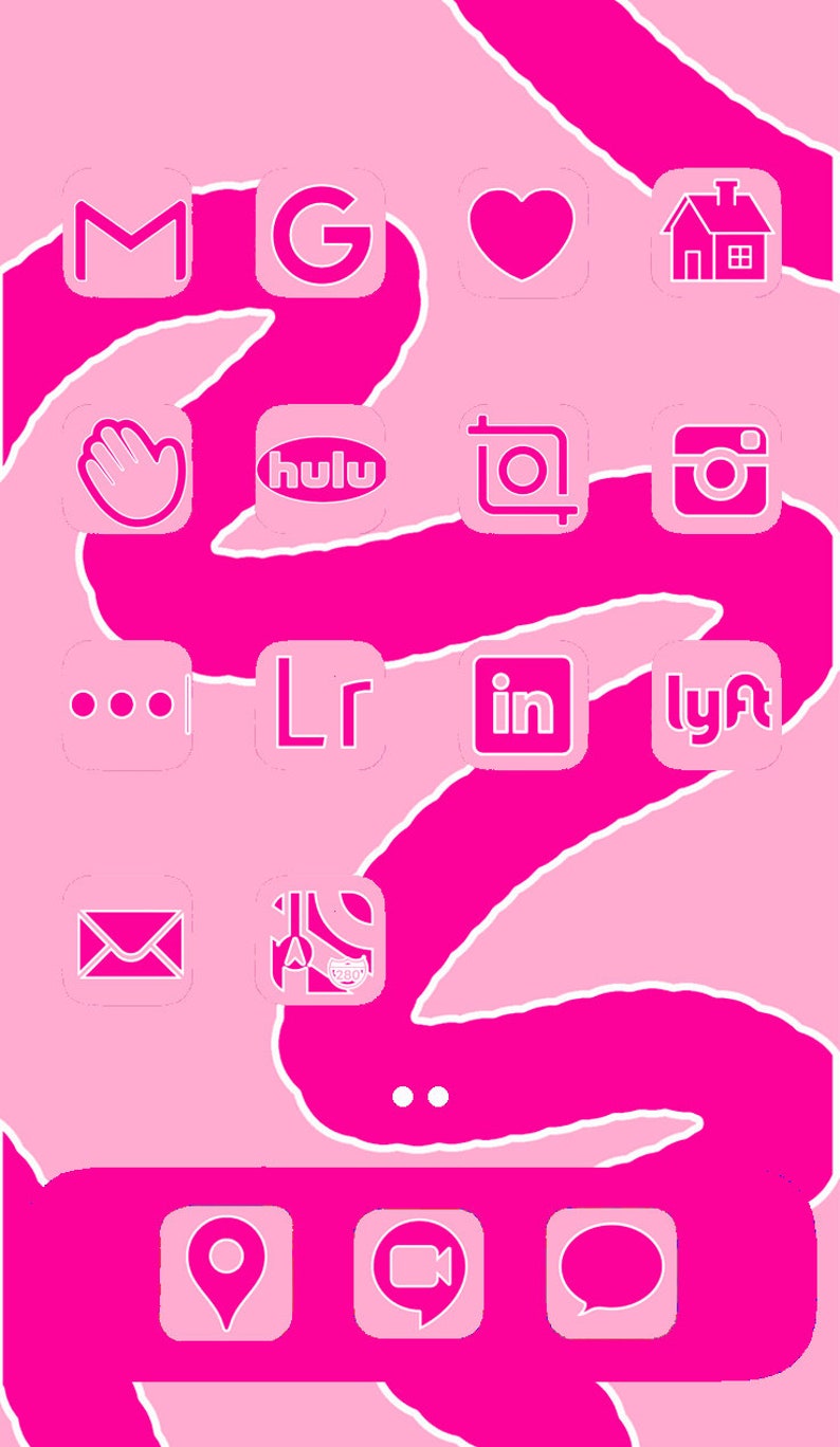 100 Barbiecore Pink Ios App Icons JPEG Icons Screen Icons - Etsy