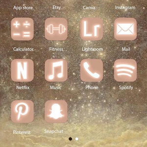 46 Neon Beige Ios 14 App Icons | Highlight Icons | JPEG & PNG Icons ...