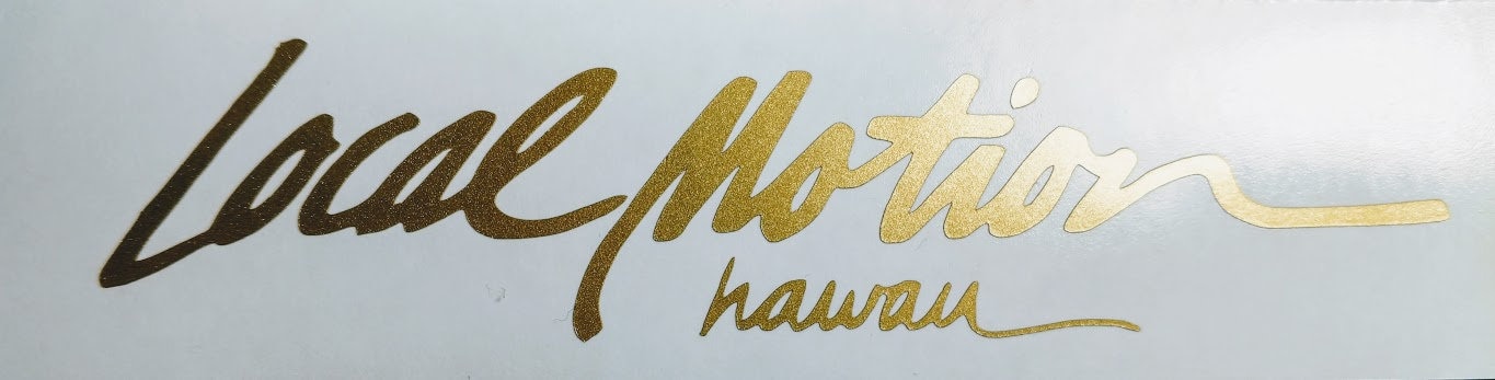 Local Motion Hawaii Decal Sticker Vintage Classic Gold 8 - Etsy UK